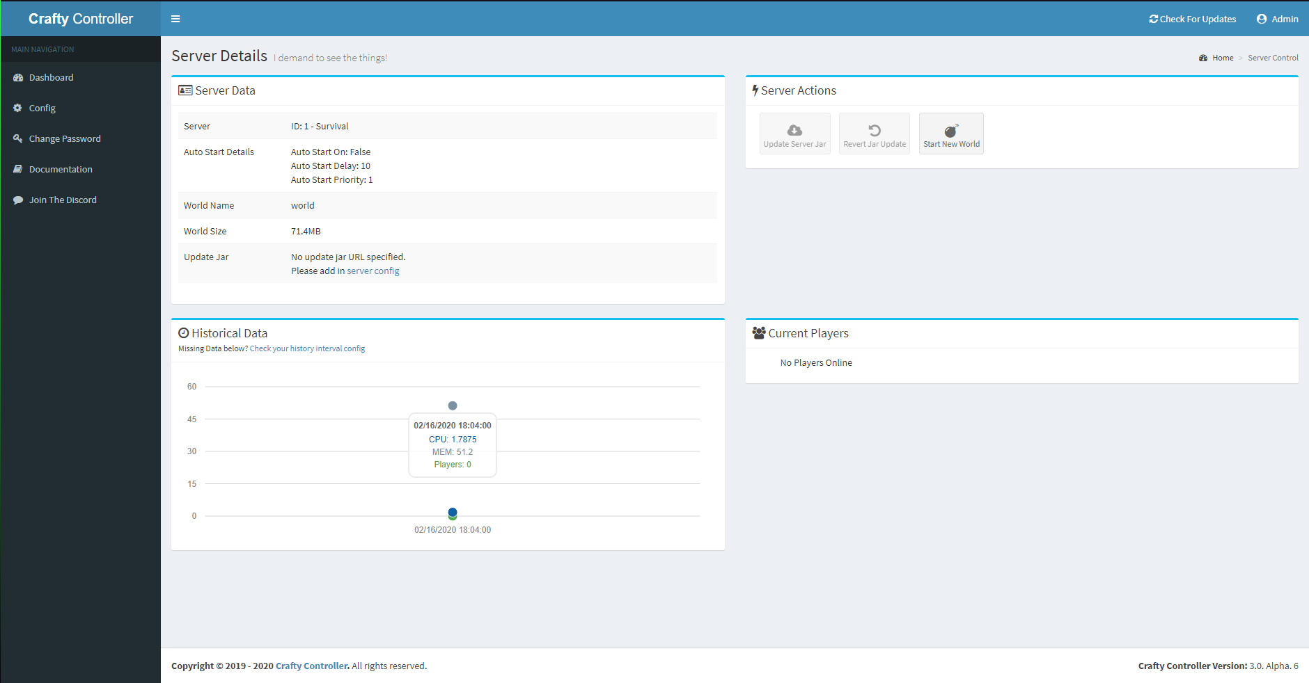 Crafty Controller | Web Console